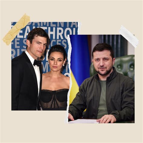 Ukrainian President Volodymyr Zelensky Thanks Mila Kunis And Ashton Kutcher