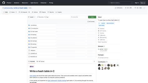 learn how to write a hash table in c online playground