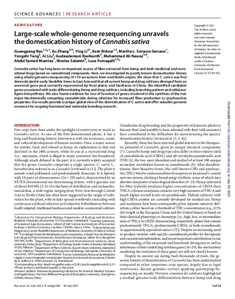 Pdf Large Scale Whole Genome Resequencing Unravels The Domestication