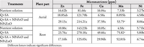 Effect Of Foliar Application Of Nutrient Solution Chitosan Salicylic Download Table