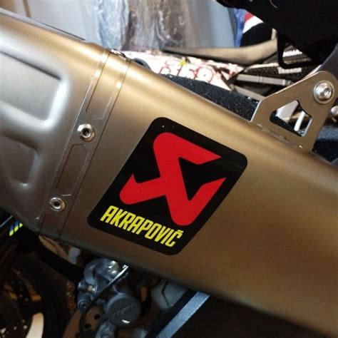 Akrapovic 100 Original Exhaust Sticker Logo Sticker Ekzos Akrapovic Heat Proof Shopee Malaysia