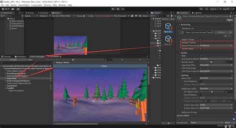 Unity中urp下抓屏的 开启 和 使用urp Renderfeature 获取屏幕 Csdn博客