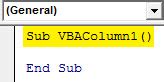 Vba Insert Column How To Insert Column In Excel Vba