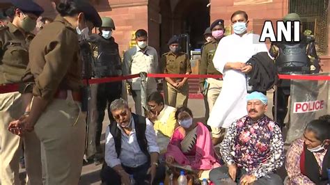 Ani On Twitter Delhi Tmc Mps Continue To Stage A Sit In Protest