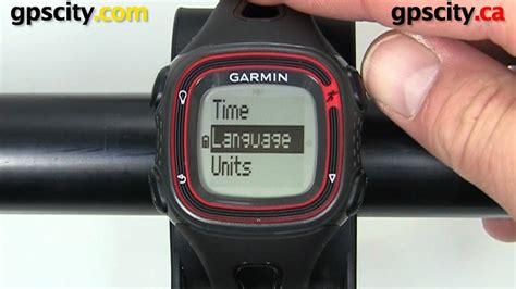 Garmin Forerunner 10 Setup Settings With Gps City Youtube