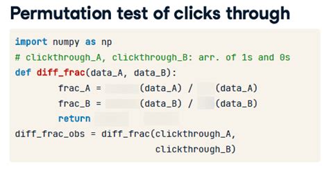 permutation test of clicks through diagram quizlet