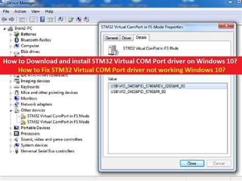 How To Download And Install Stm32 Virtual Com Port Driver Installation Port Microsoft