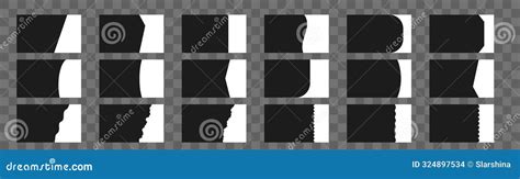 Separator Header For Web Page Design Flat Vector Illustration Set Of