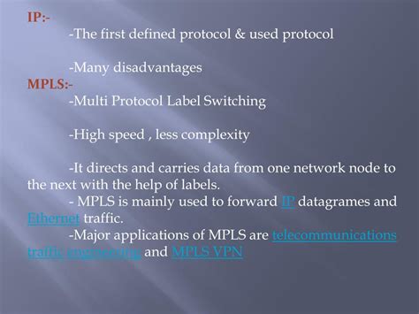 PPT MULTIPROTOCOL LABEL SWITCHING PowerPoint Presentation Free Download ID 2393557