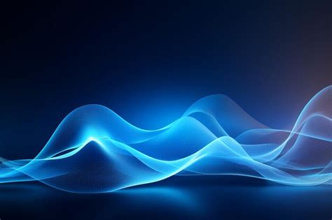 Premium Ai Image Technology Waves Background