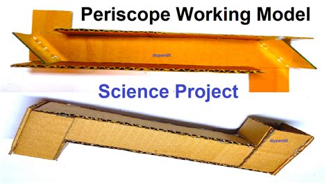 How To Make Periscope Working Model Using Cardboard And Mirrors Science Project For Exhibition