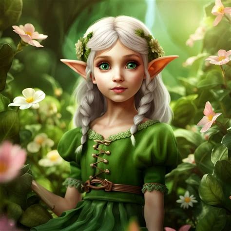 Download Ai Generated Elf Girl Royalty Free Stock Illustration Image