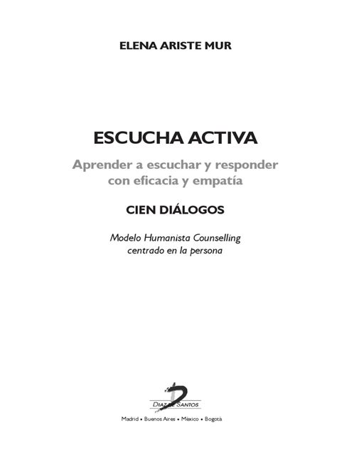 La Escucha Activa Pdf Aprendizaje Maestros