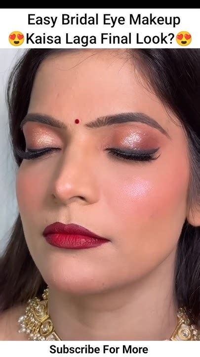 Easy Bridal Eye Makeup Tutorial Shorts Bride Eyemakeup Bridal