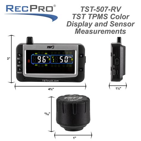 TST RV 4 Sensor TPMS With Repeater RecPro
