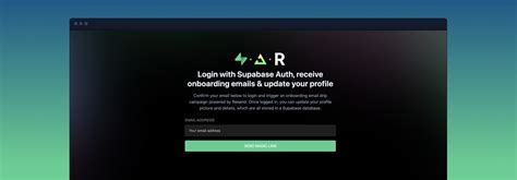 Login With Supabase Auth Send Onboarding Emails And Store User Details