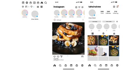 Instagram Home Page And Profile Page Clone Community Figma