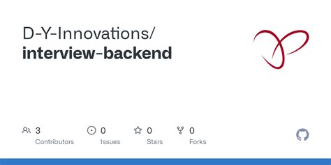 GitHub D Y Innovations Interview Backend