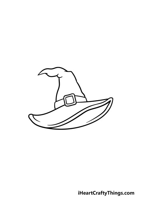 Witch Hat Drawing How To Draw A Witch Hat Step By Step