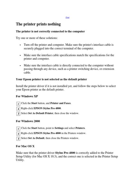 Epson Printer Troubleshooting Guide Pdf Computers