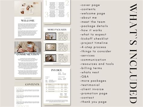 Client Welcome Packet Canva Template Virtual Assistant Welcome Pack Editable Coaching