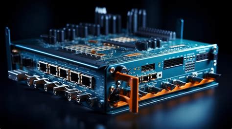 Premium Photo A Photo Of A Computer Network Switch