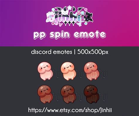 Pp Spin Emote Animated Bonus Pp Dance Emote Etsy