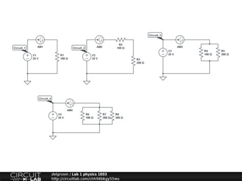 Lab 1 Physics 1E03 CircuitLab Lab 1 Physics 1E03 CircuitLab