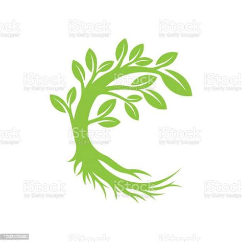 트리 로고 디자인 벡터 일러스트레이션 자연 농업 및 농장 사업을위한 창조적 인 디자인 개념의 추상 나무 로고 벡터 트리 로고 아이콘 기호 및 기호 벡터 디자인 그림입니다