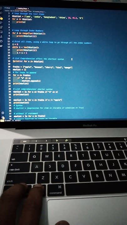Loops On Lists Coding Programming Pythonprogramming Python