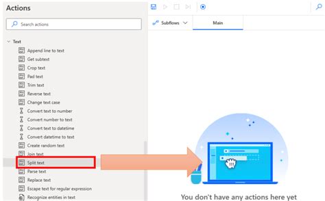 Split Text Actionpower Automate Desktop Kaizenpersonal Computer Work