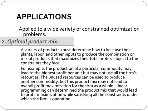 Managerial Economics Linearprogramming Ppt
