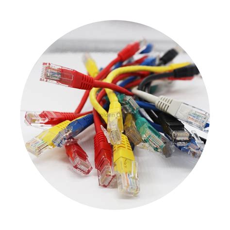 Ce Cpr Rj45 Ethernet Material Pvc Round Flat Network Cable Patch Cord Patch Cord And Cat6