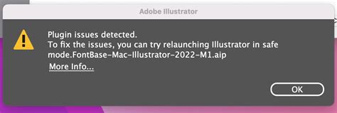 Plug In Errors For Adobe Illustrator M1 Bugs Fontbase Forum