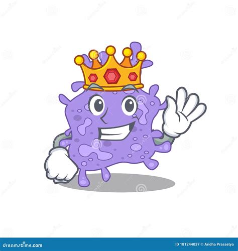 A Wise King Of Staphylococcus Aureus Mascot Design Style Stock Vector Illustration Of Kingdom