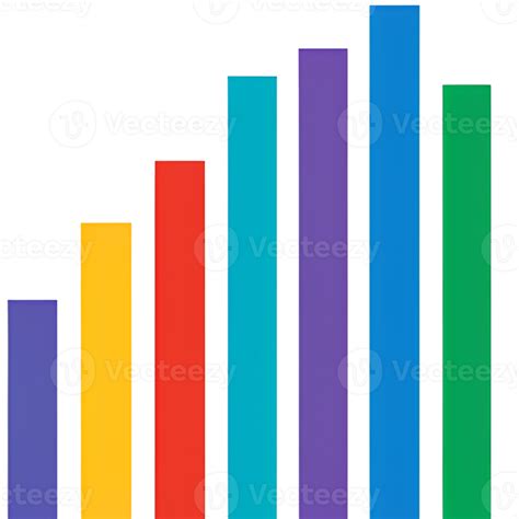 Colorful Bar Chart PNG