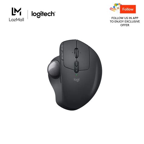 Logitech Mx Ergo Advanced Wireless Trackball For Pc And Mac Ergonomic Design Adjustable