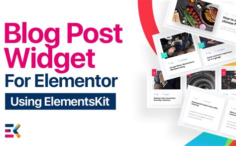 Elementor Blog Posts Widget [grid And Column] Elementskit