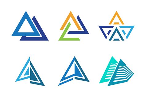 Triangle Logo Vector Design Graphic By Redgraphic · Creative Fabrica
