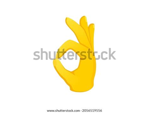 Ok Hand Icon Hand Gesture Emoji Stock Vector Royalty Free Shutterstock