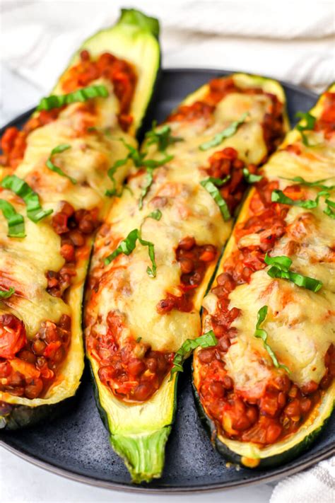 Vegan Stuffed Zucchini Boats The Hidden Veggies