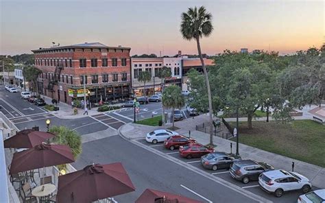 Ocala Downtown Square Historic Plaza And Events With Bandstand