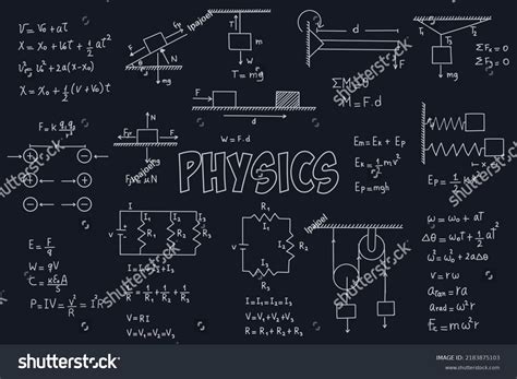 Notes On Exercises Physical Formulas Equations Stock Vector Royalty Free 2183875103 Shutterstock