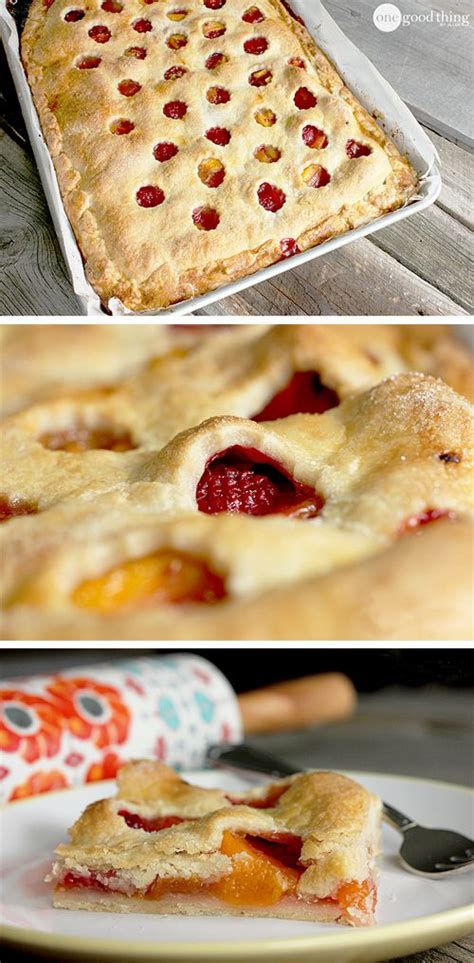 Rustic Peach Raspberry Slab Pie Rezept Bäckerei Torten Rustic Peach Raspberry Slab Pie Rezept Bäckerei Torten