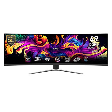 จอมอนเตอร MSI MPG 491CQP QD OLED 2K 144Hz 0 03ms Curved