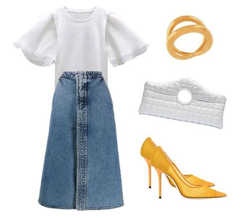 Одна юбка 5 образов как и с чем носить джинсовую юбку Я Покупаю в 2024 г Джинсовая юбка