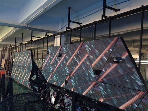 Visualpower Triangle Shape Led Screen Triangle Led Display Creative Led Display Interior Design