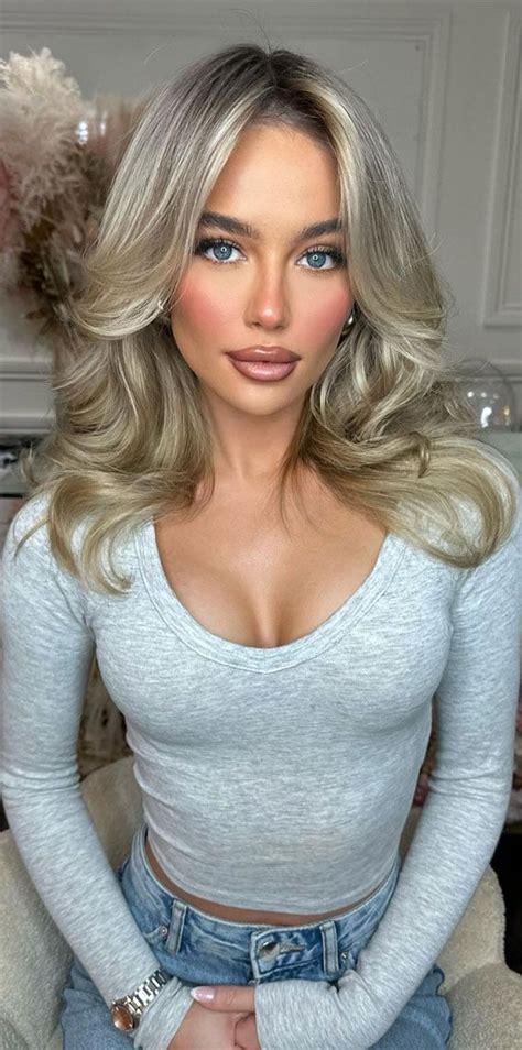 Exploring Chic Haircuts And Hair Trends Glam Metallic Blonde Layered