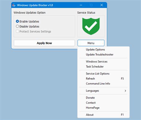 Windows Update Blocker 18 Miscellaneous Software