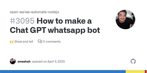 How To Make A Chat Gpt Whatsapp Bot · Open Wa Wa Automate Nodejs